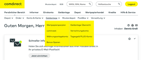 Comdirect Depot: ETF-Sparpläne im Test » Finanzwissen