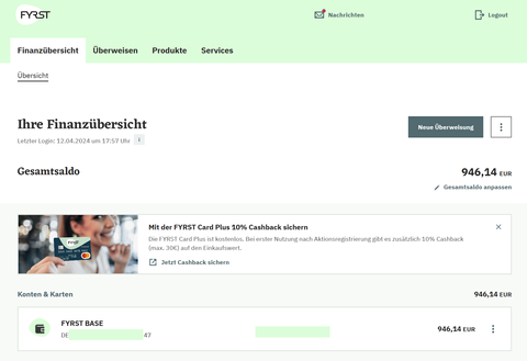FYRST im Test (06/2025) – Ein seriöses Geschäftskonto