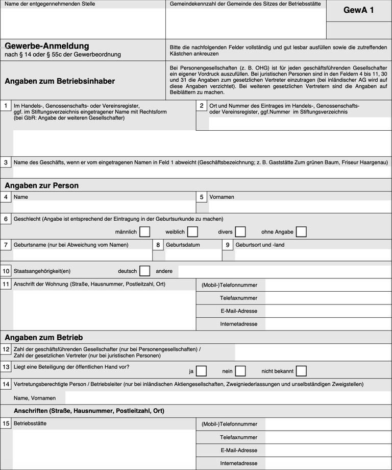 Kleingewerbe anmelden: So funktioniert es 2024