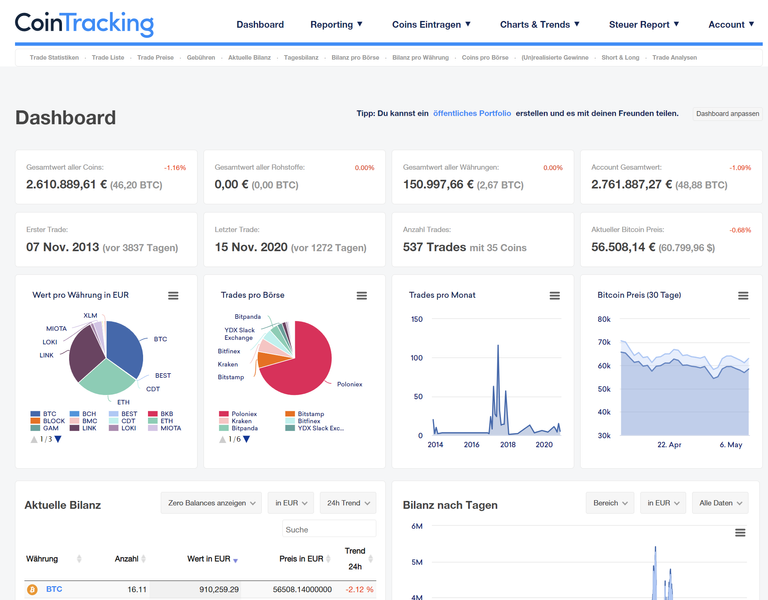 CoinTracking im Test: Das beste Krypto-Steuer-Tool 2025?