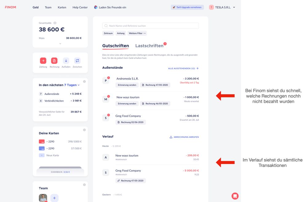 Unser Finom Test 2025: Eines der besten Geschäftskonten